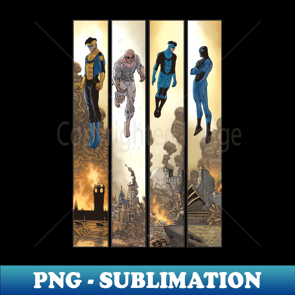 invincible comic strip - Retro PNG Sublimation Digital Downl - Inspire ...