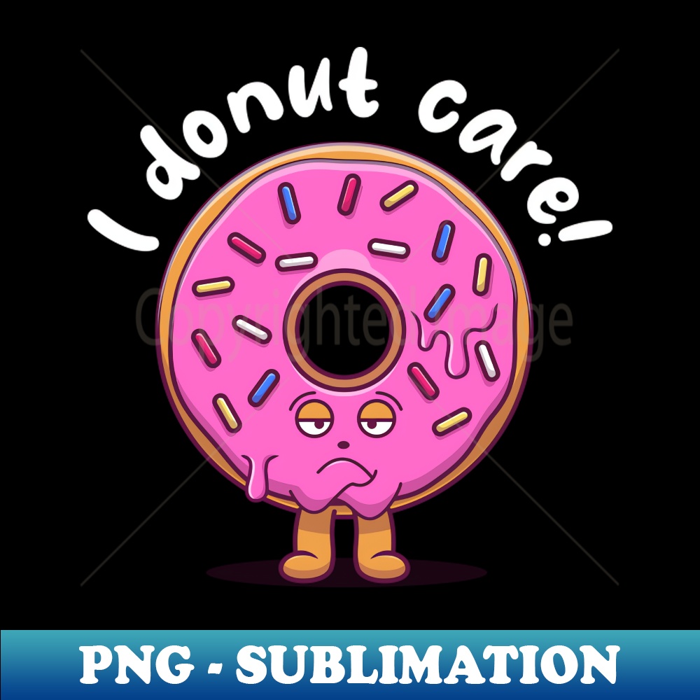 I donut care on dark colors - Digital Sublimation Download F | Inspire ...