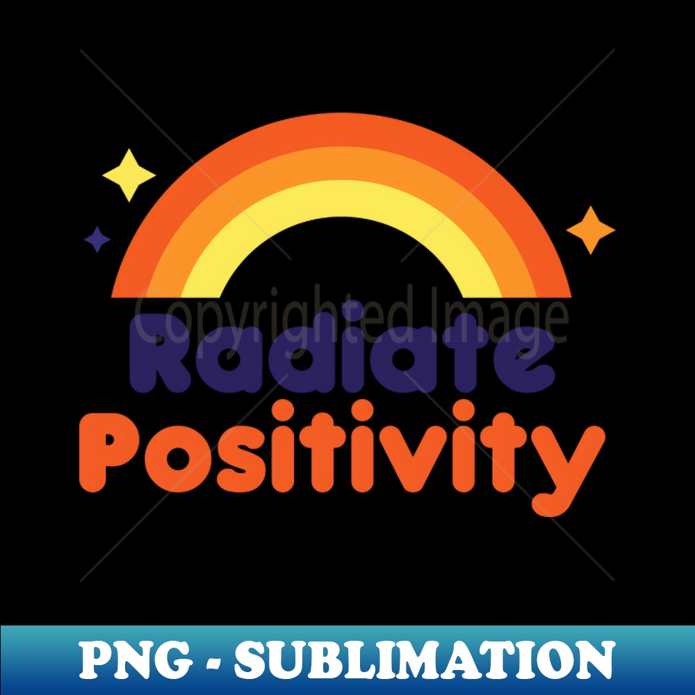 Radiate Positivity Rainbow Beam - PNG Transparent Sublimatio - Inspire ...