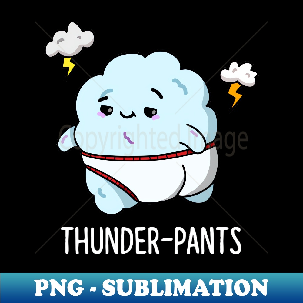 Thunderpants Cute Fart Cloud Pun - High-Resolution PNG Subli - Inspire ...