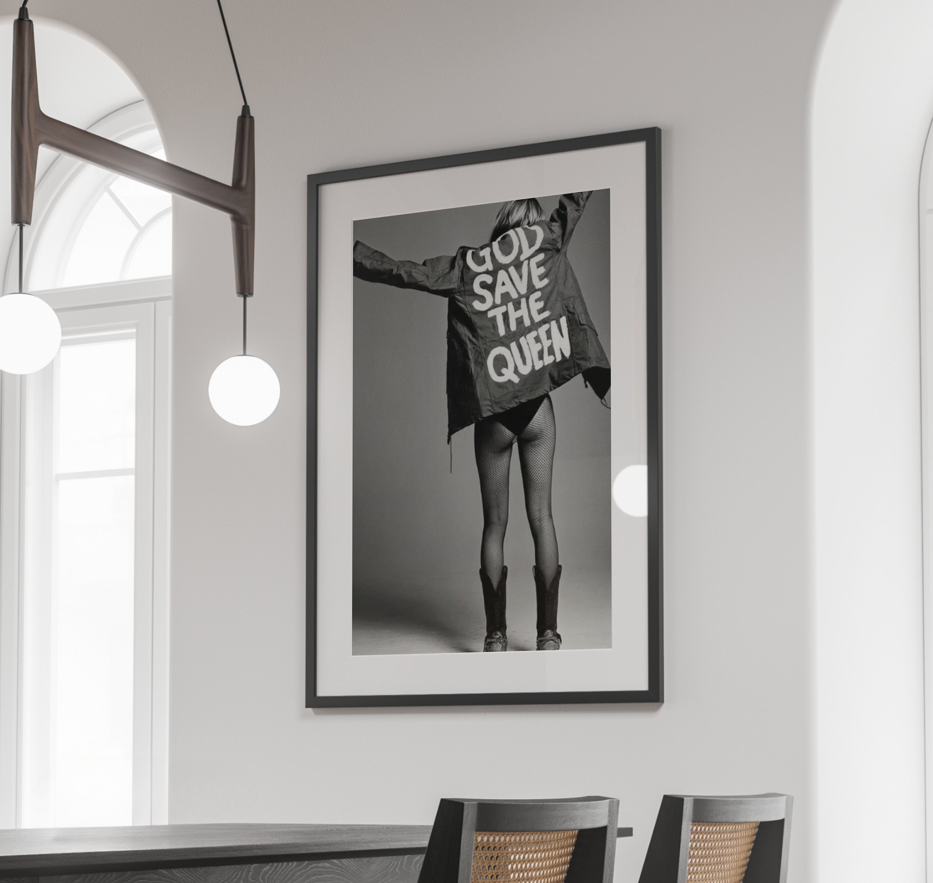 Kate Moss God Save The Queen Poster, Fashion Wall Decor, Kat | Inspire ...