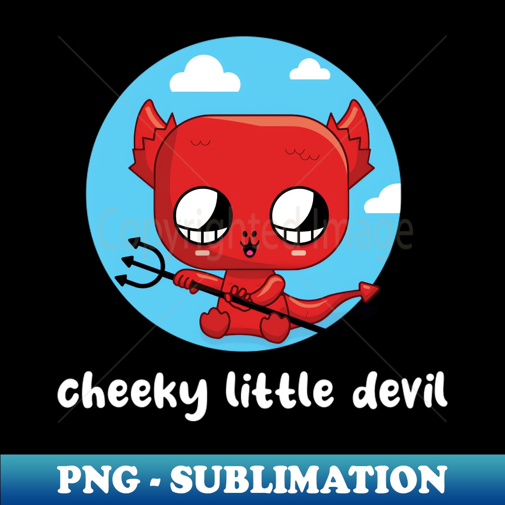Cheeky little devil on dark colors - Instant PNG Sublimation | Inspire ...