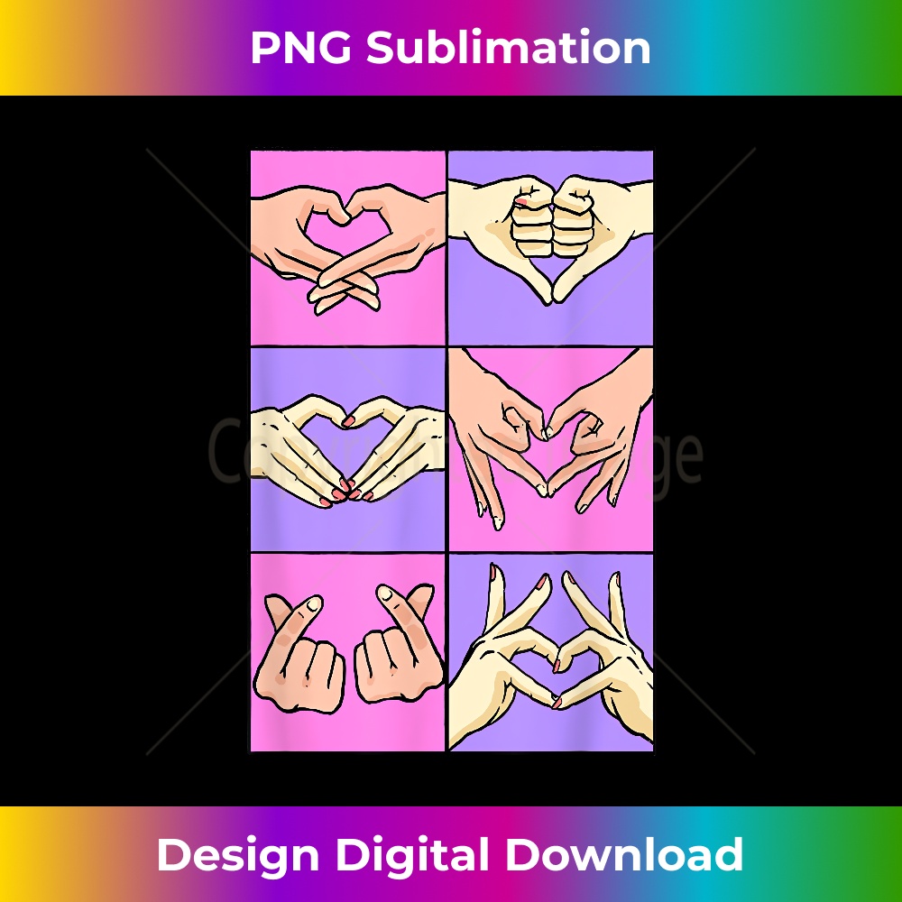 Heart Hand Signs Lovecore Aesthetic Korean Finger Heart Kpo | Inspire ...