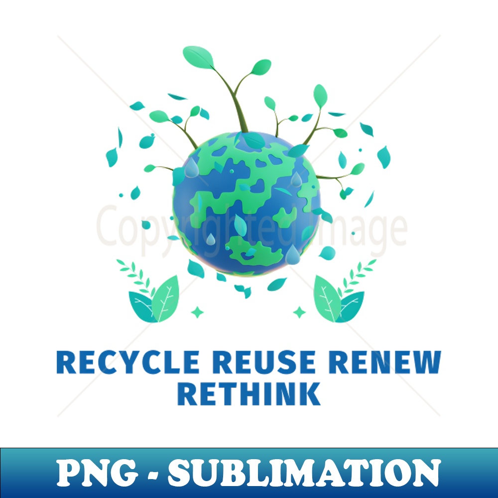 Recycle Reuse Renew Rethink - Aesthetic Sublimation Digital | Inspire ...