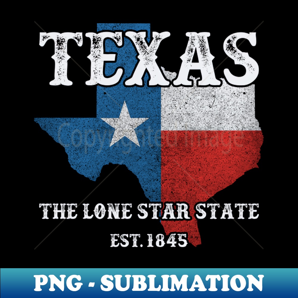 VIntage Texas Flag - Texas Pride Gift - PNG Transparent Digi | Inspire ...