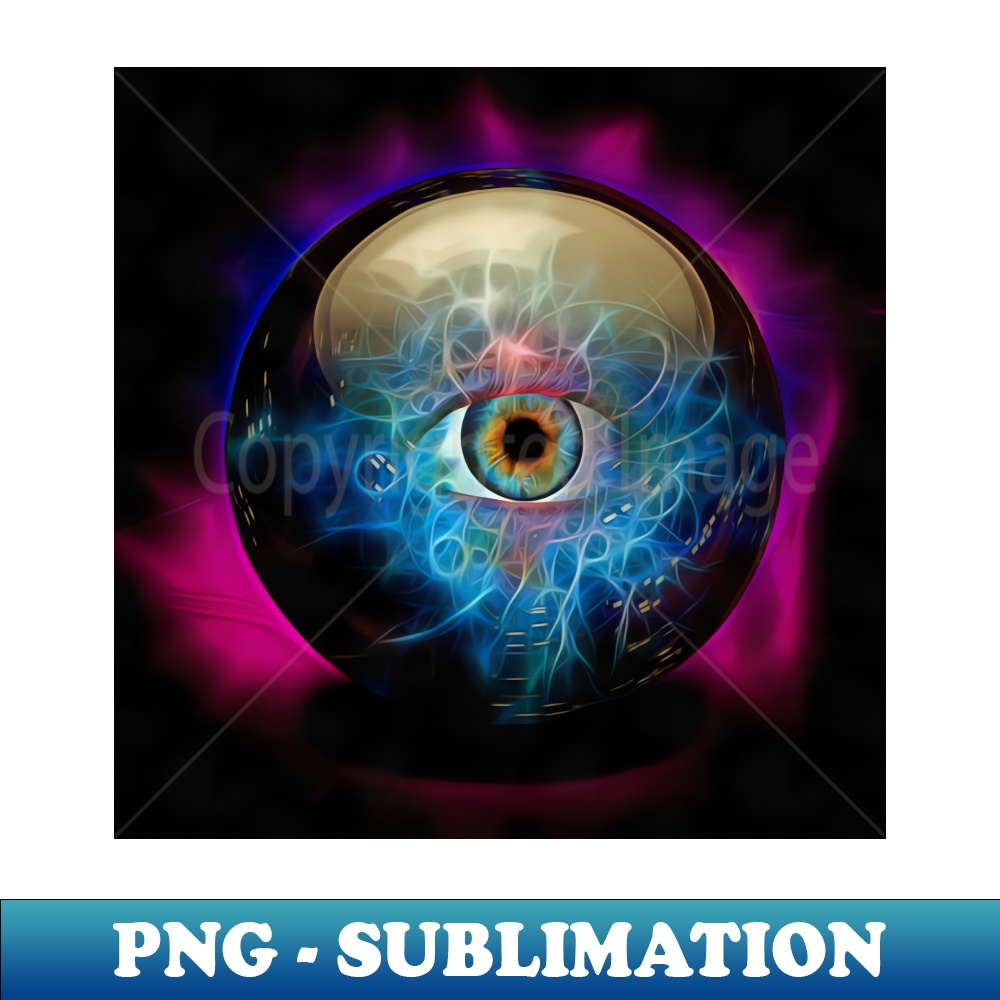 Crystal ball with eye - High-Resolution PNG Sublimation File | Inspire ...