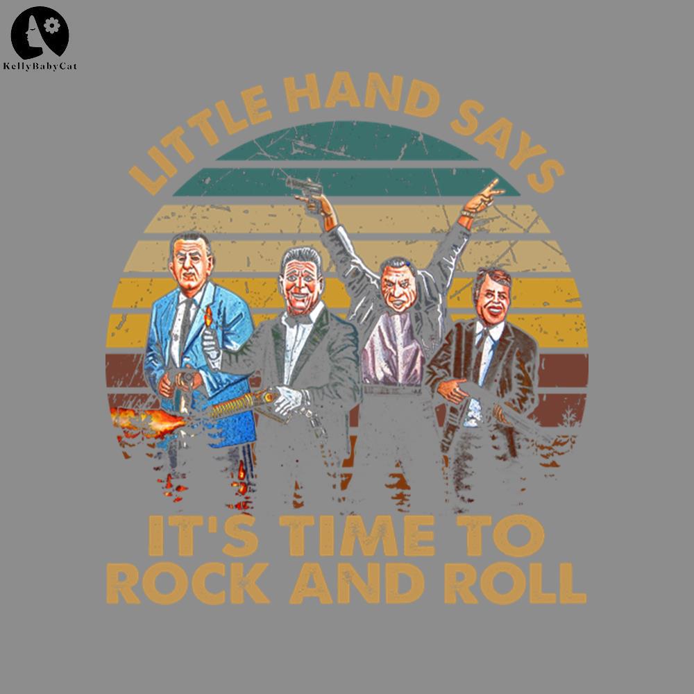 Little hand says time to rock and roll vintage gift for fans | Inspire ...