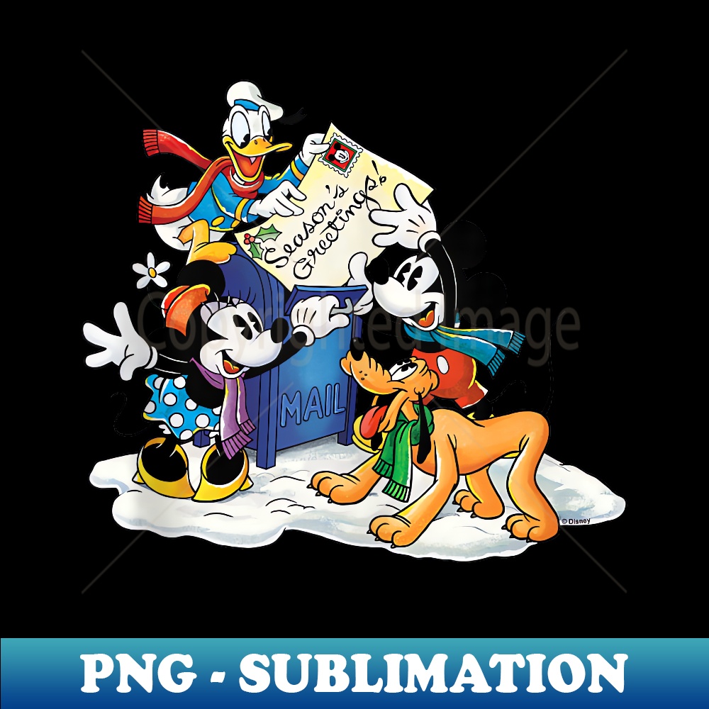 Disney Christmas Mickey Mouse Mailing Seasons Greetings - Ex - Inspire ...