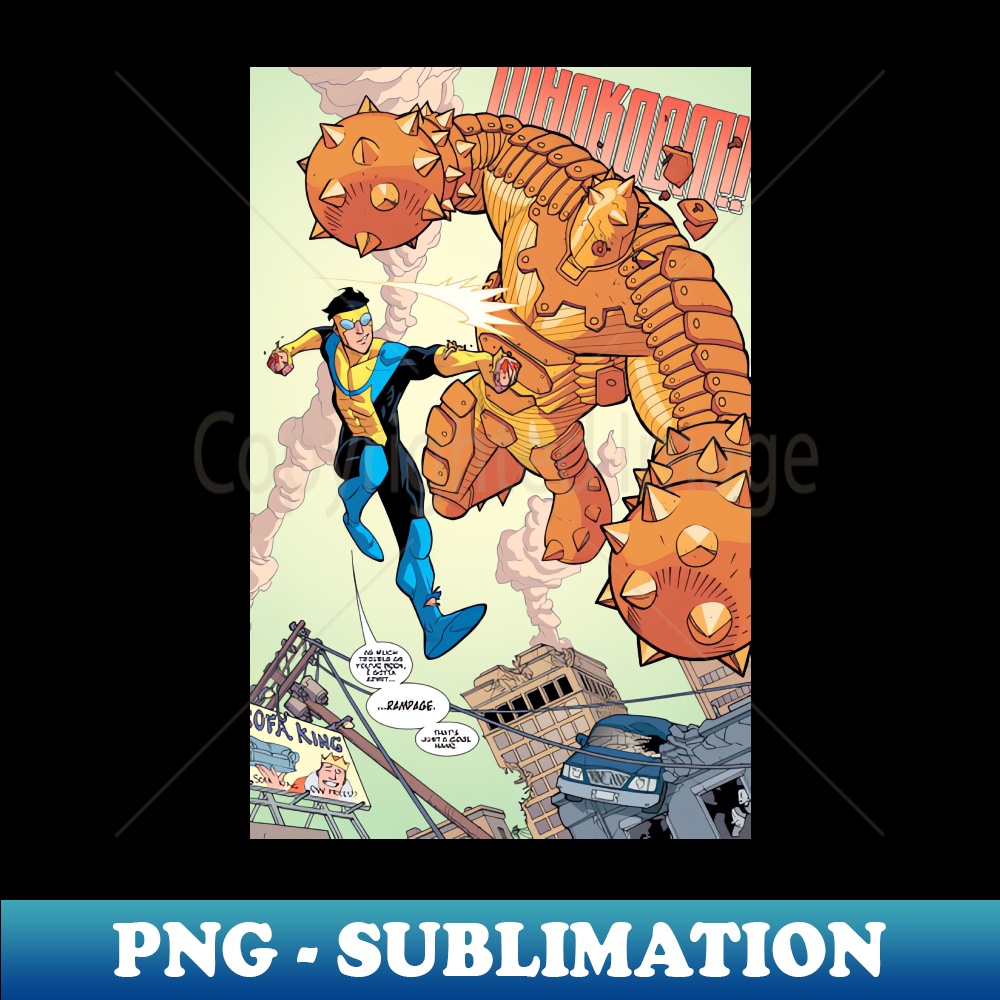 invincible comic poster - Sublimation-Ready PNG File - Insta | Inspire ...