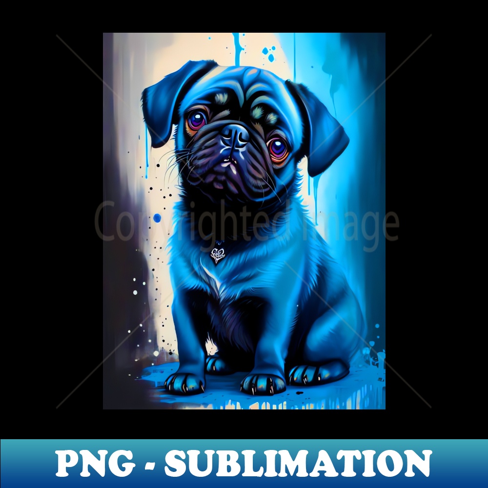 Pug Ink Splatter 4 - Professional Sublimation Digital Downlo | Inspire ...