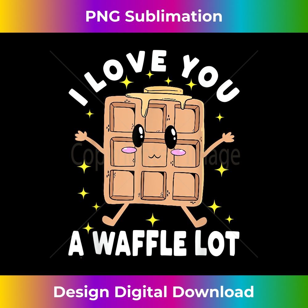 I Love You A Waffle Lot Kawaii Food Waffle Pu - Urban Sublim | Inspire ...