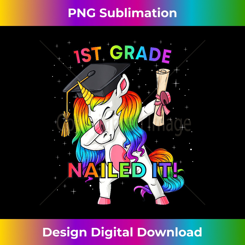 Dabbing Unicorn 1st Grade Nailed It Graduation Girls Kids - | Inspire ...