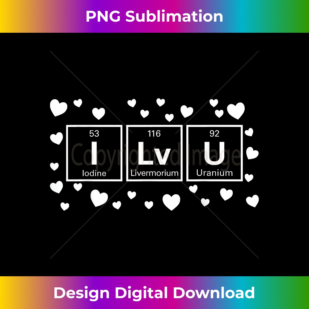 Funny Valentine's Day I Lv U Periodic Table Nerdy Science - | Inspire ...