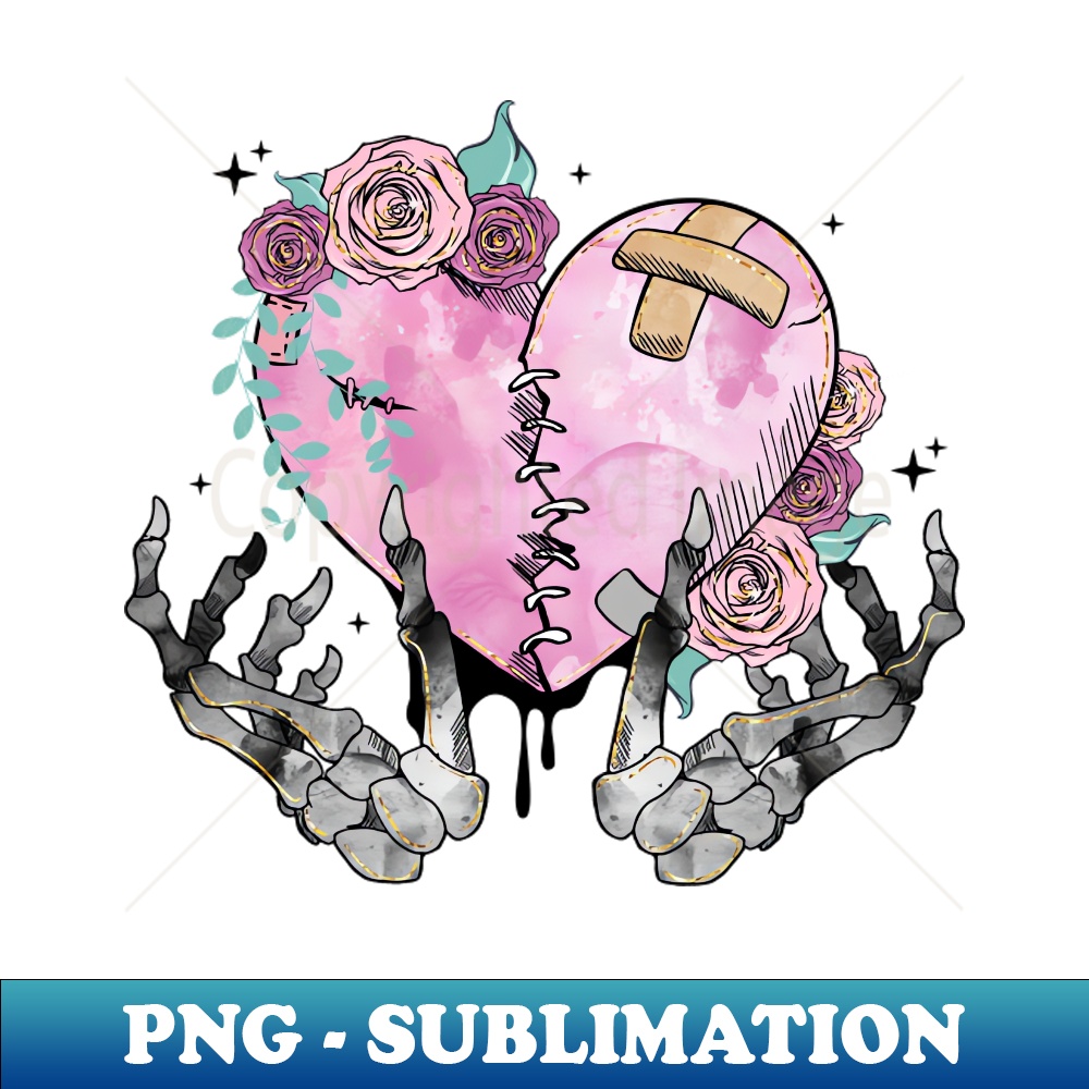 Skeleton Hands Holding a Broken Heart Valentines Day - Uniqu | Inspire ...