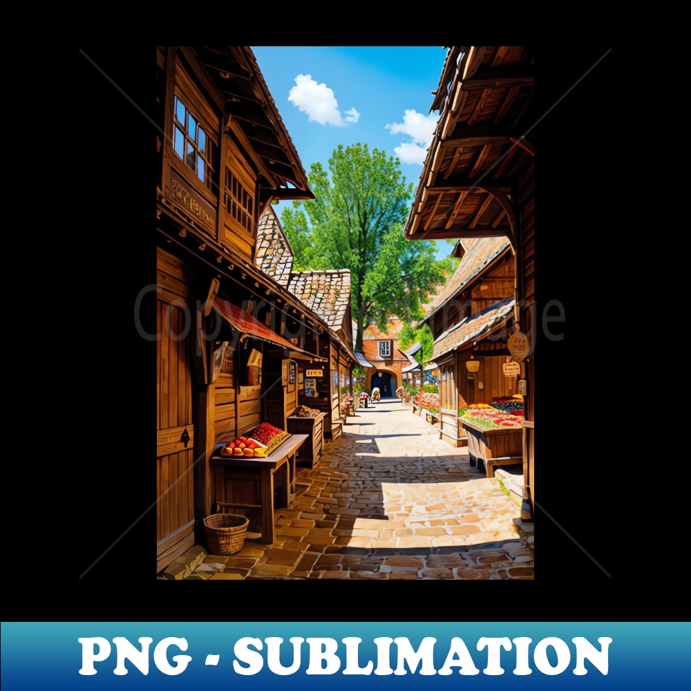 Medieval Town Market Render - Photorealistic - Stylish Subli | Inspire ...