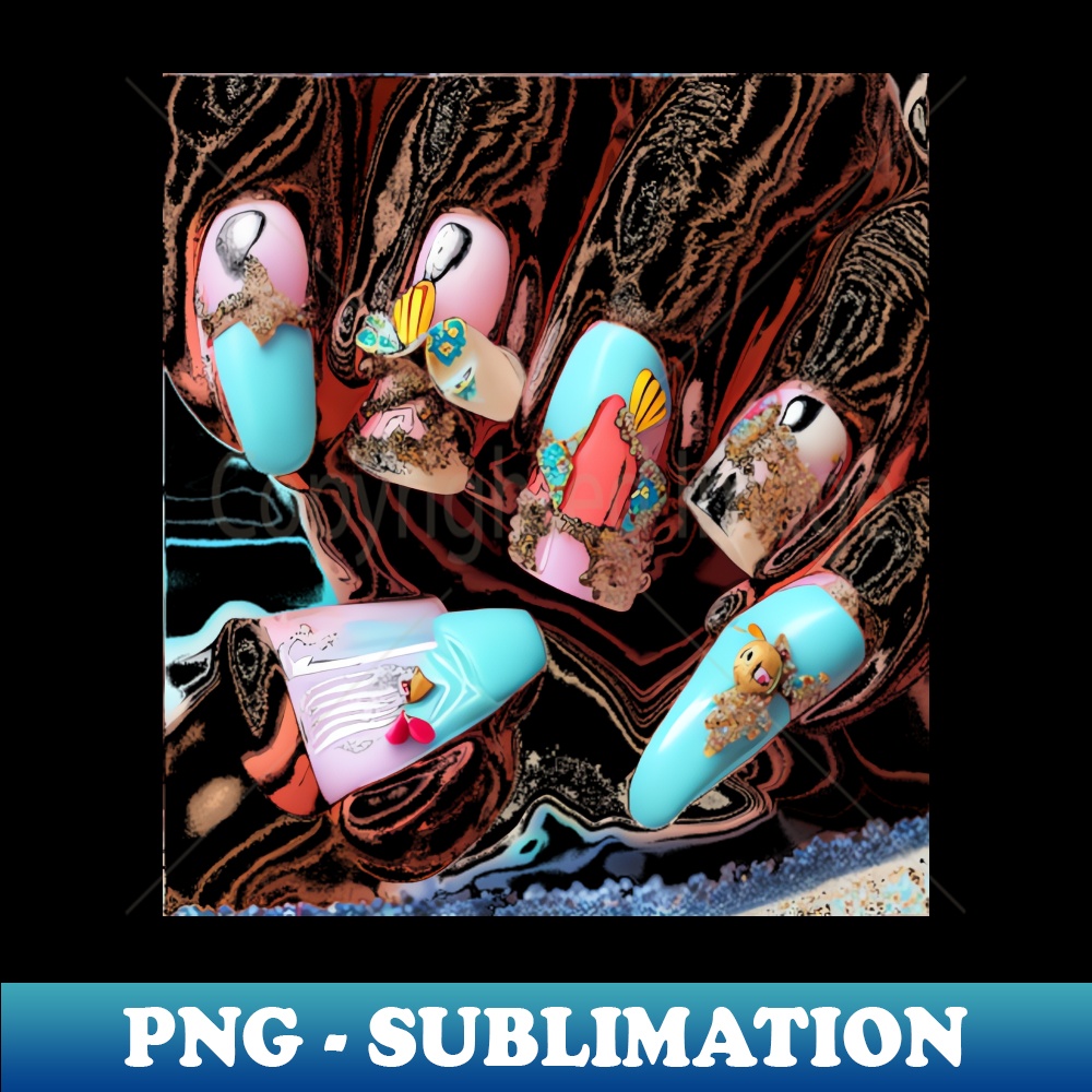 Summer nails for sunbathers - Instant PNG Sublimation Downlo | Inspire ...