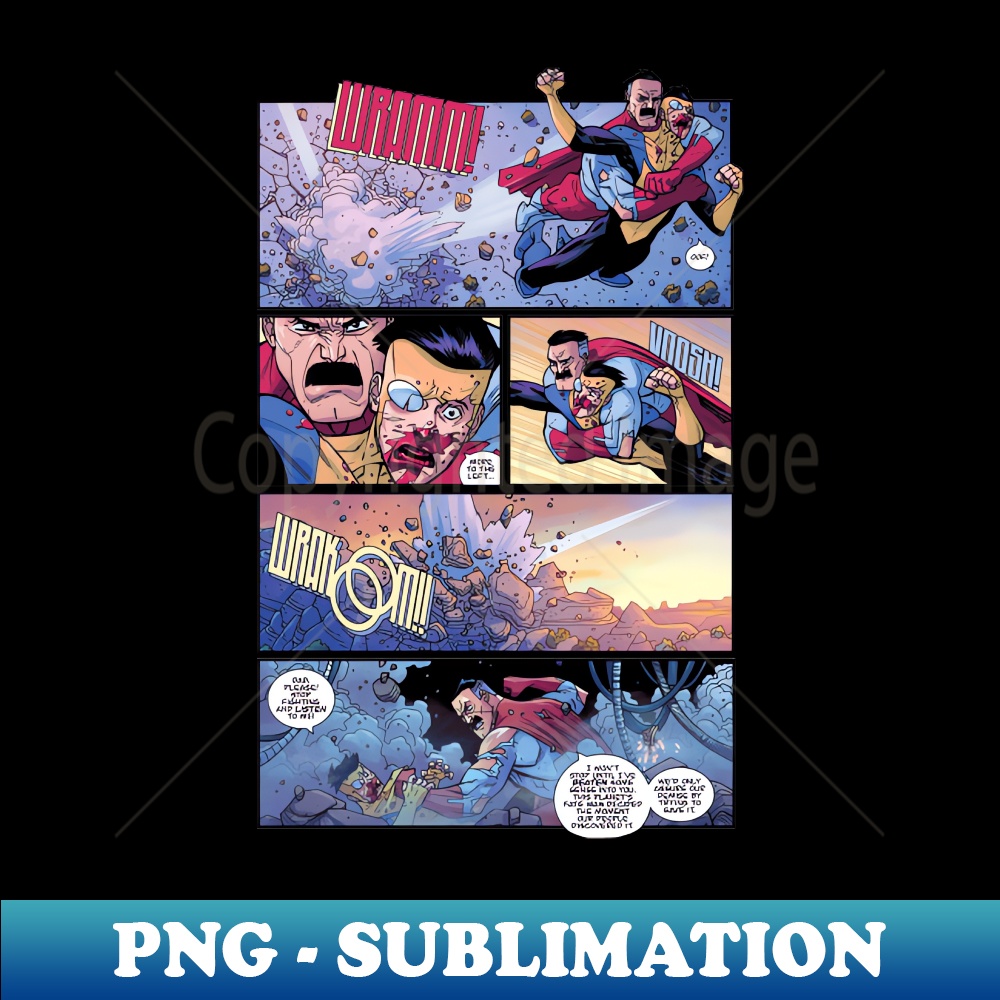 invincible vs omni man - Special Edition Sublimation PNG Fil | Inspire ...