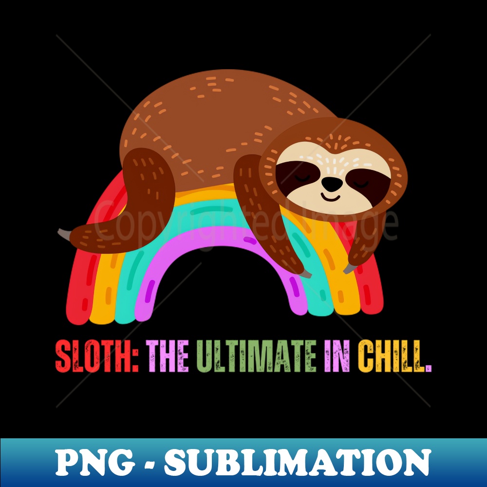 Sloths the ultimate in chill - PNG Transparent Sublimation D - Inspire ...