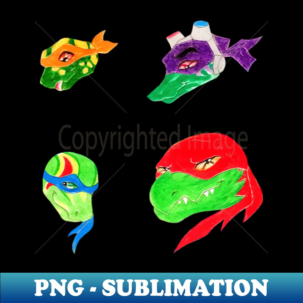 Rise of the TMNT Sticker Pack - PNG Transparent Sublimation | Inspire ...