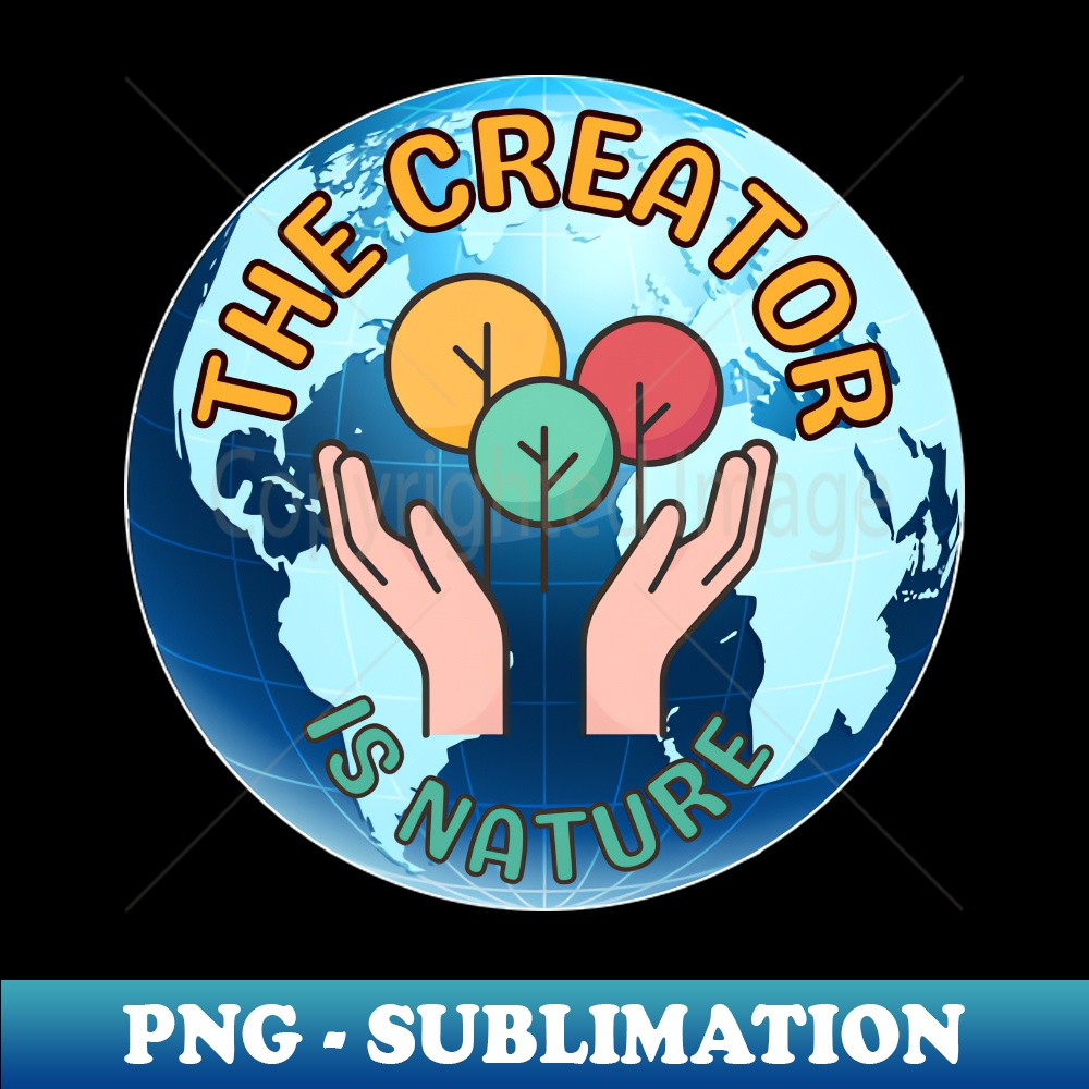 The Creator Is Nature - Save The Earth Globe With Open Hands | Inspire Uplift