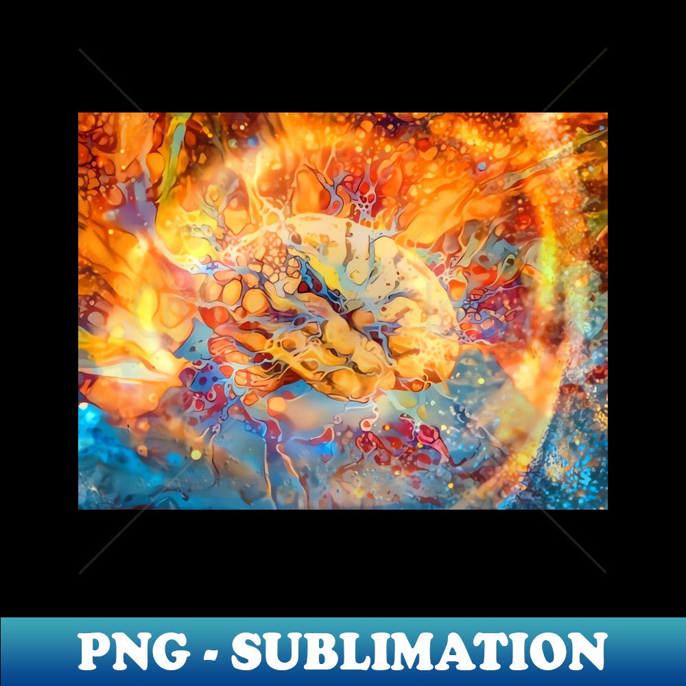 Psychedelic Brain in Vivid Colors - Exclusive Sublimation Di - Inspire ...