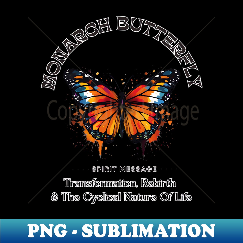 Monarch Butterfly Spirit Message Transformation Rebirth T | Inspire Uplift
