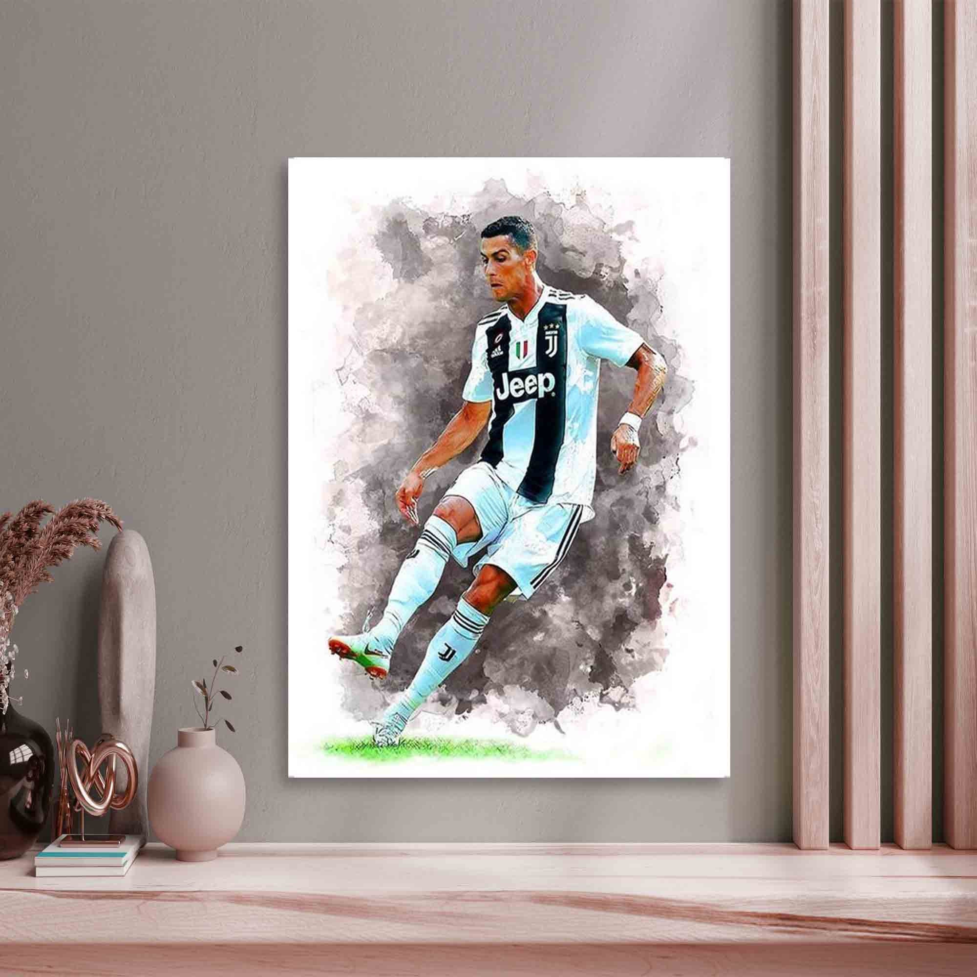 Cristiano Ronaldo Print, Cristiano Ronaldo Poster, Soccer Wa | Inspire ...