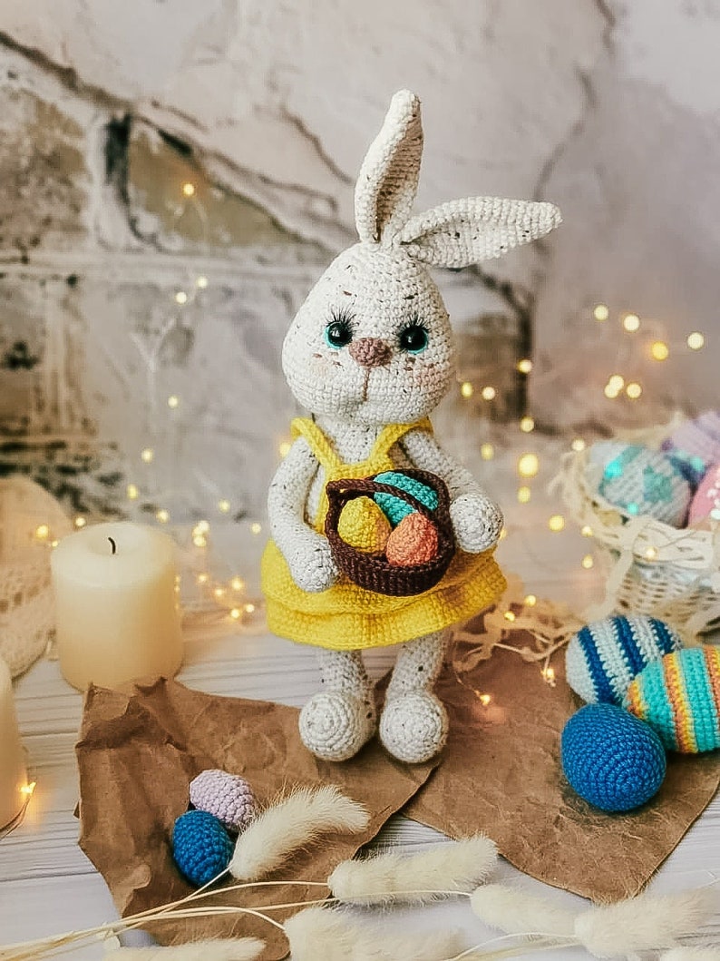 Easter Bunny with Eggs Crochet PATTERN, Amigurumi Bunny East | Inspire ...
