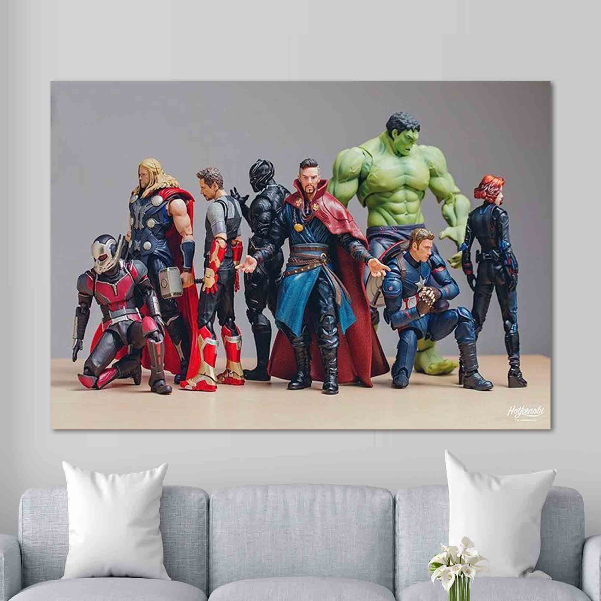 Marvel Poster, Super Hero Wall Decor, Kids Wall Art, Captain - Inspire ...