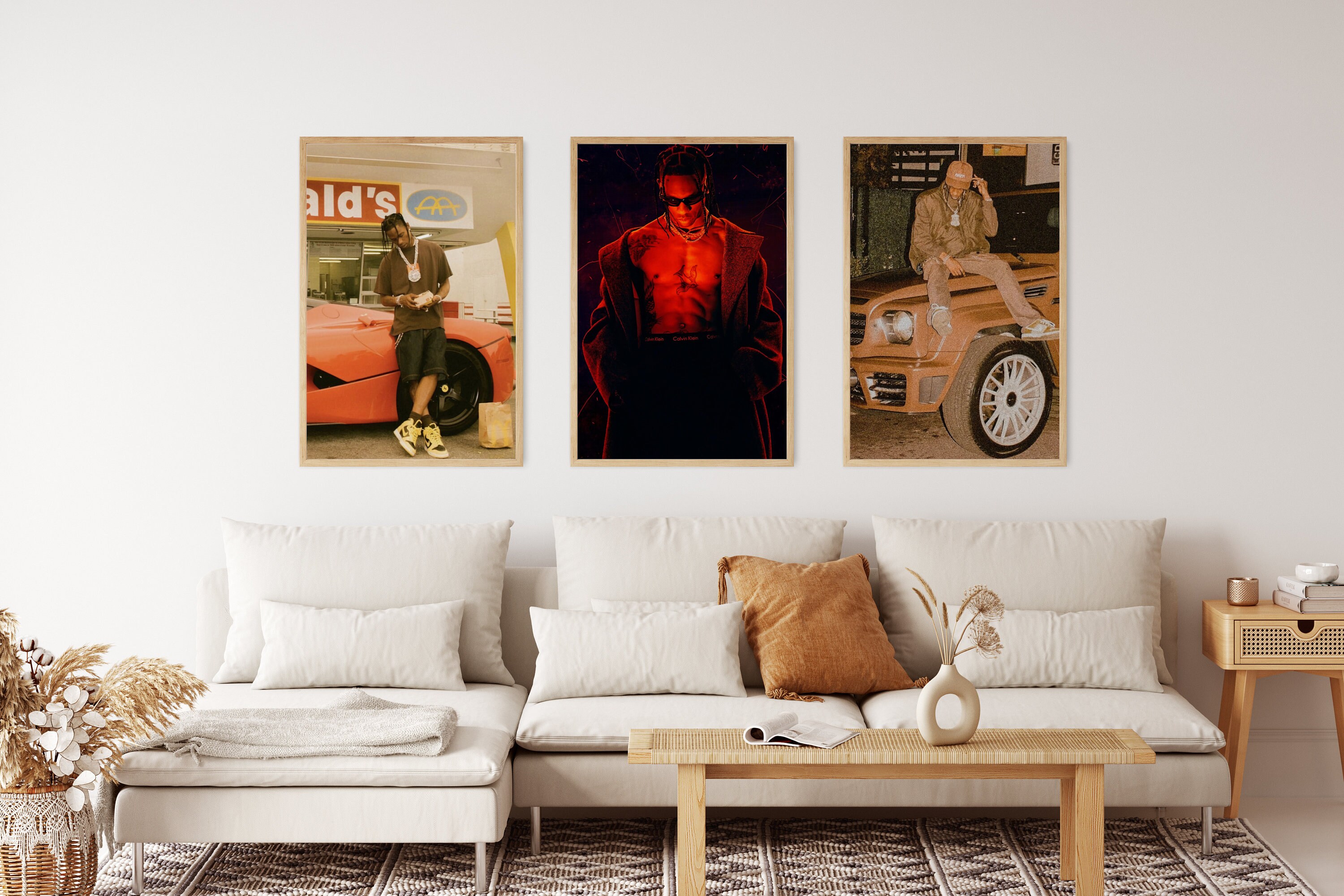 Travis Scott Poster, Travis Scott Set of 3 Posters, Music Po | Inspire ...