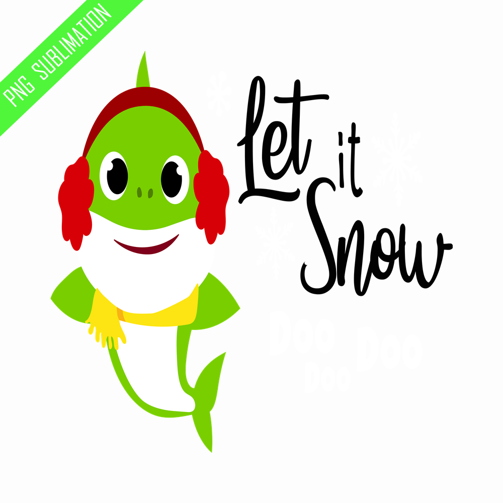 Let it snow baby shark svg | Inspire Uplift