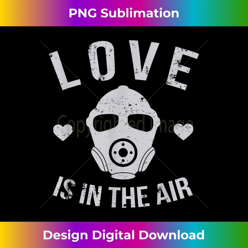 Love Is In The Air Funny Gas Mask Anti-Valentine's Day - Art | Inspire ...