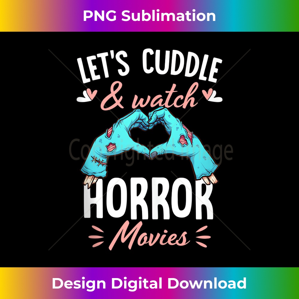 Let's Cuddle and Watch Horror Movies Gift Horror Movie Lover | Inspire ...