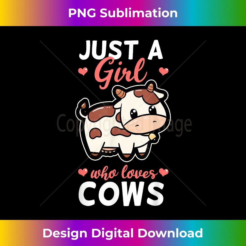 Just A Girl Who Loves Cows Cattle Farm Cowbell Gift Idea - S | Inspire ...