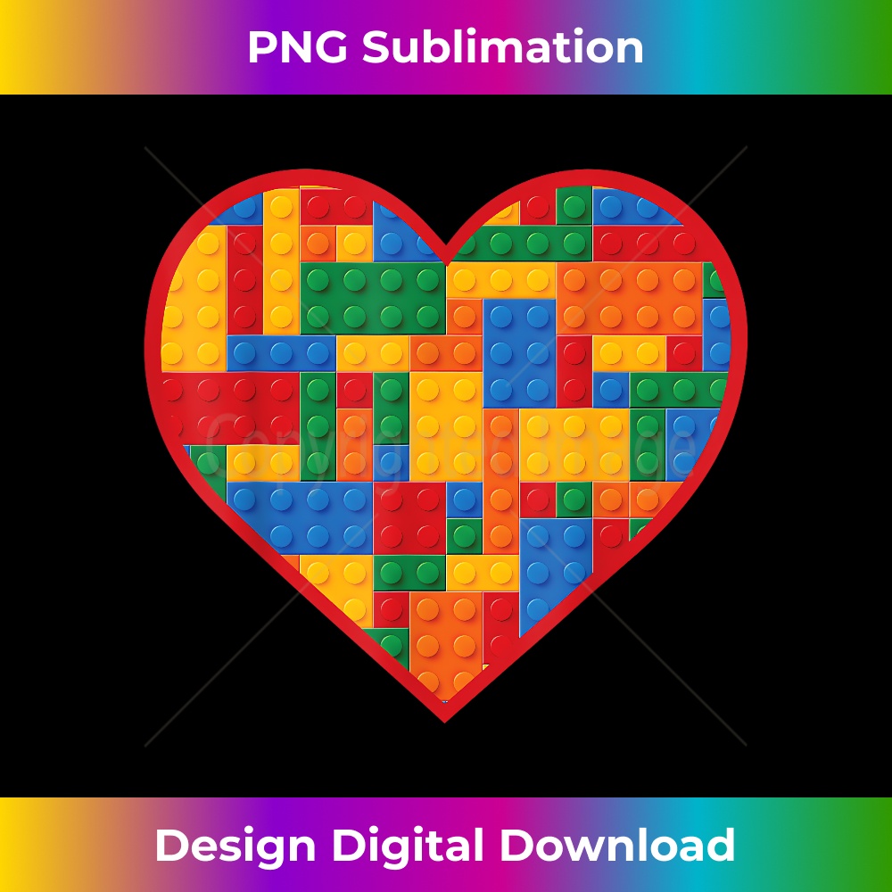 Valentines Day For Boys Block Brick Heart Building Blocks - | Inspire ...