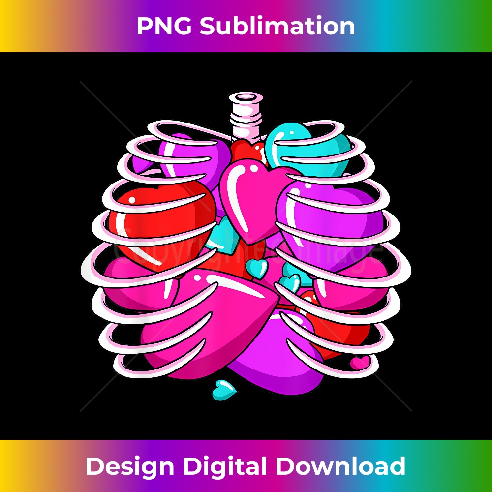 Skeleton Rib-Cage Heart Valentines Day Cute Love Bones - Art - Inspire ...