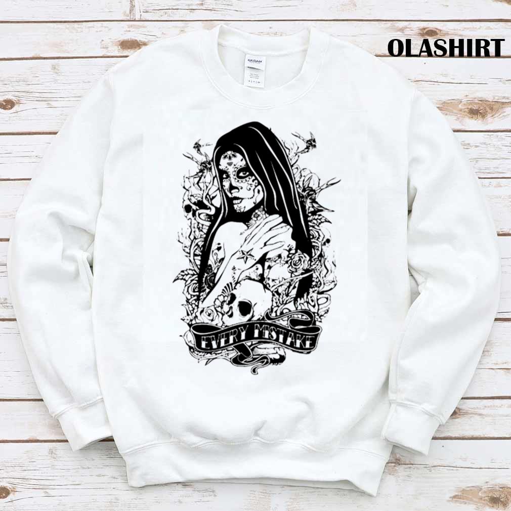 New Santa Muerte Holy Woman Skull Mexico Dead Saint Shirt - | Inspire ...