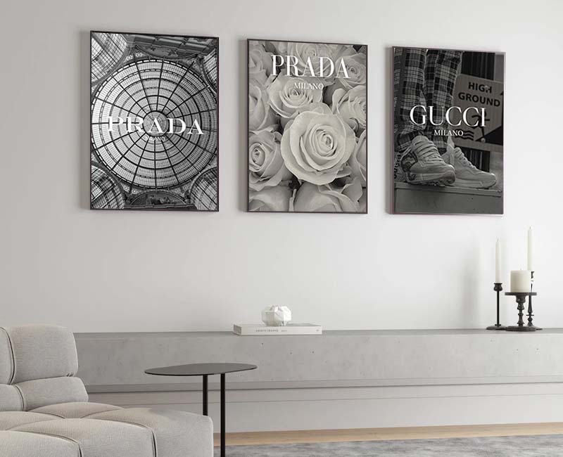 Luxury Brands Digital Poster, Trendy Printable With Logo, Fa | Inspire ...