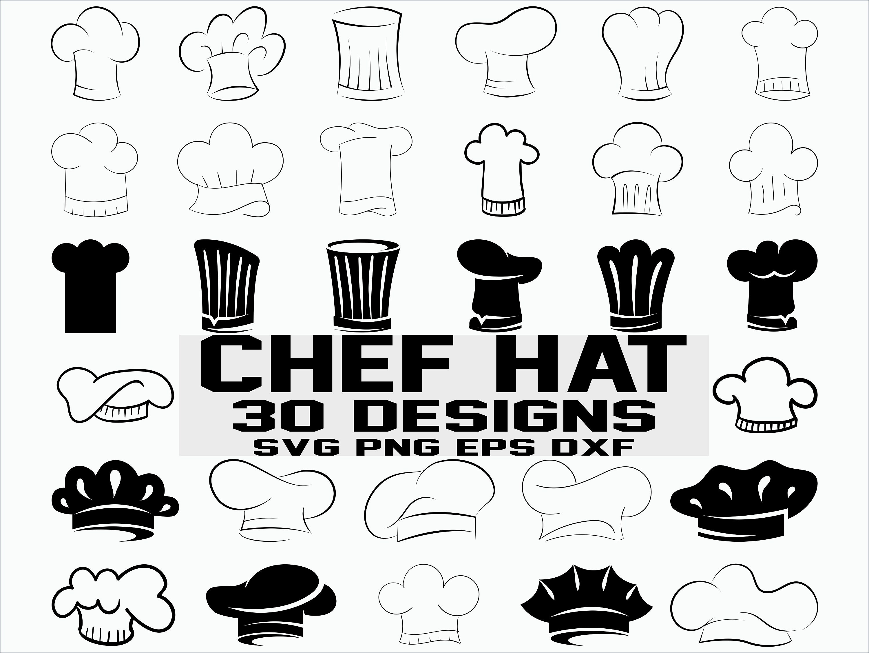 Chef Hat SVG, chef svg, chef hat clipart, kitchen svg - Inspire Uplift