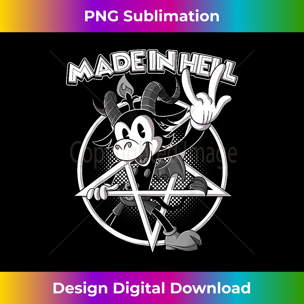 Blackcraft Baphomet retro Cartoon Devil Horns sign 666 Hell | Inspire ...