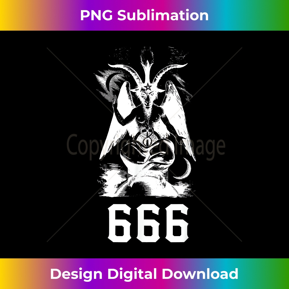 Baphomet 666 - Satanic T- (Mark of the Beast) - Innovative P | Inspire Uplift