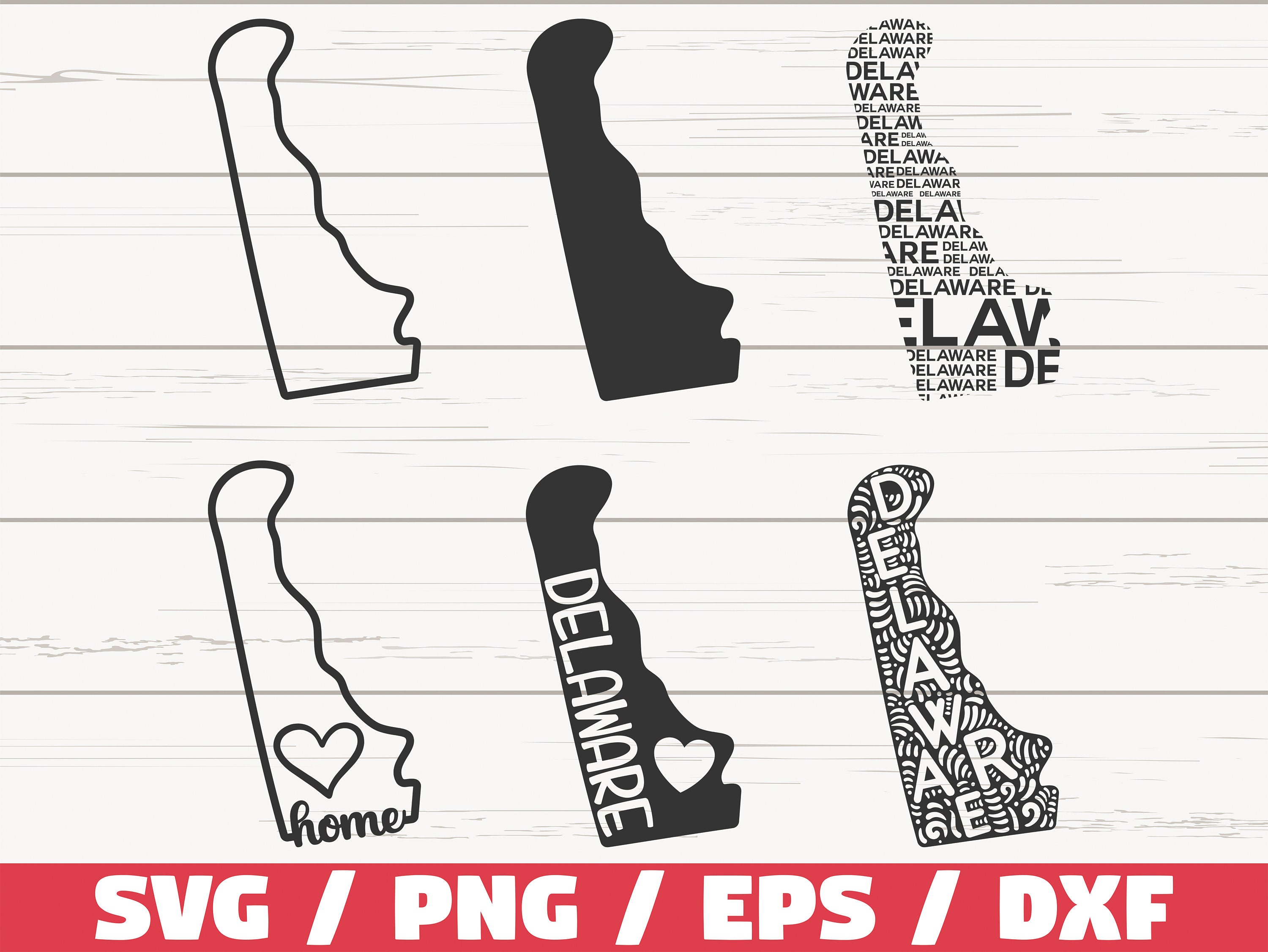 Delaware State SVG, Cut File, Cricut, Clip art | Inspire Uplift