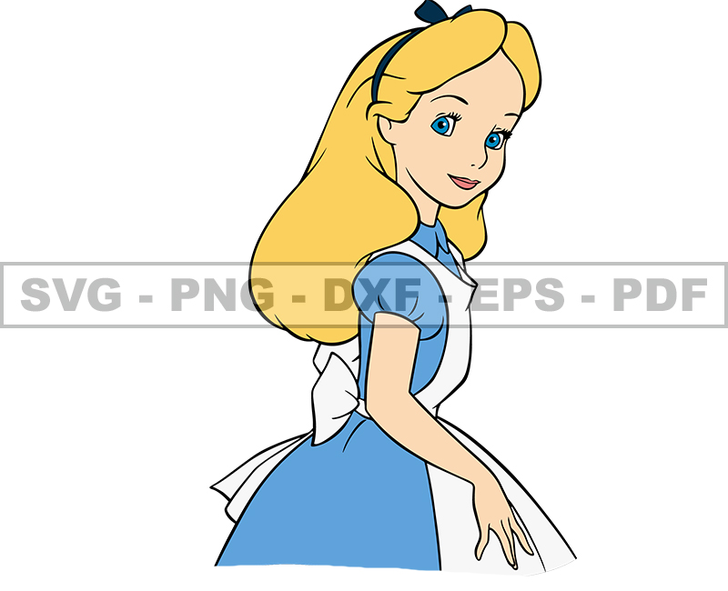 Alice in Wonderland Svg, Alice Svg, Cartoon Customs SVG, EPS | Inspire ...