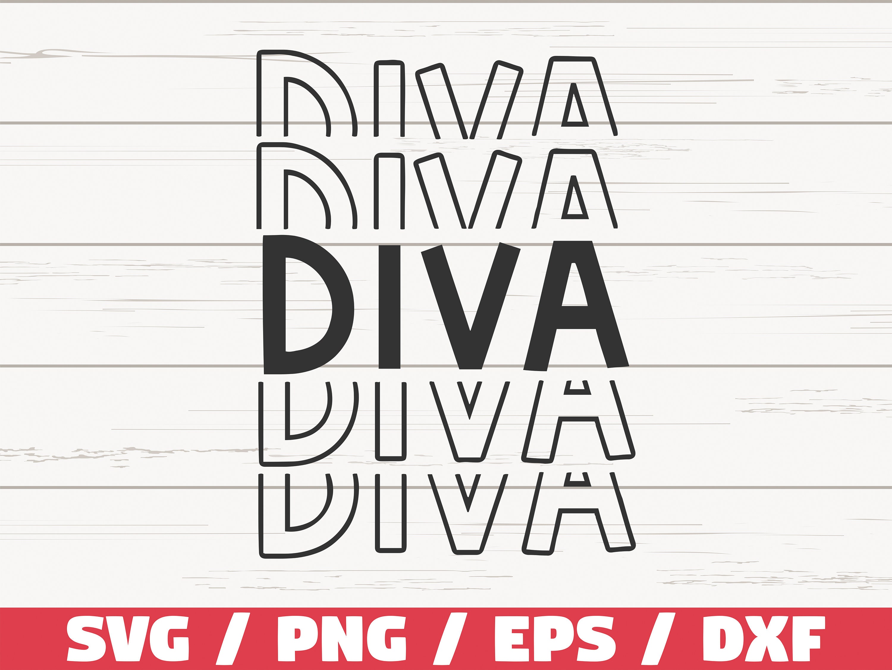 Diva SVG, Queen SVG, Cut File, Cricut - Inspire Uplift