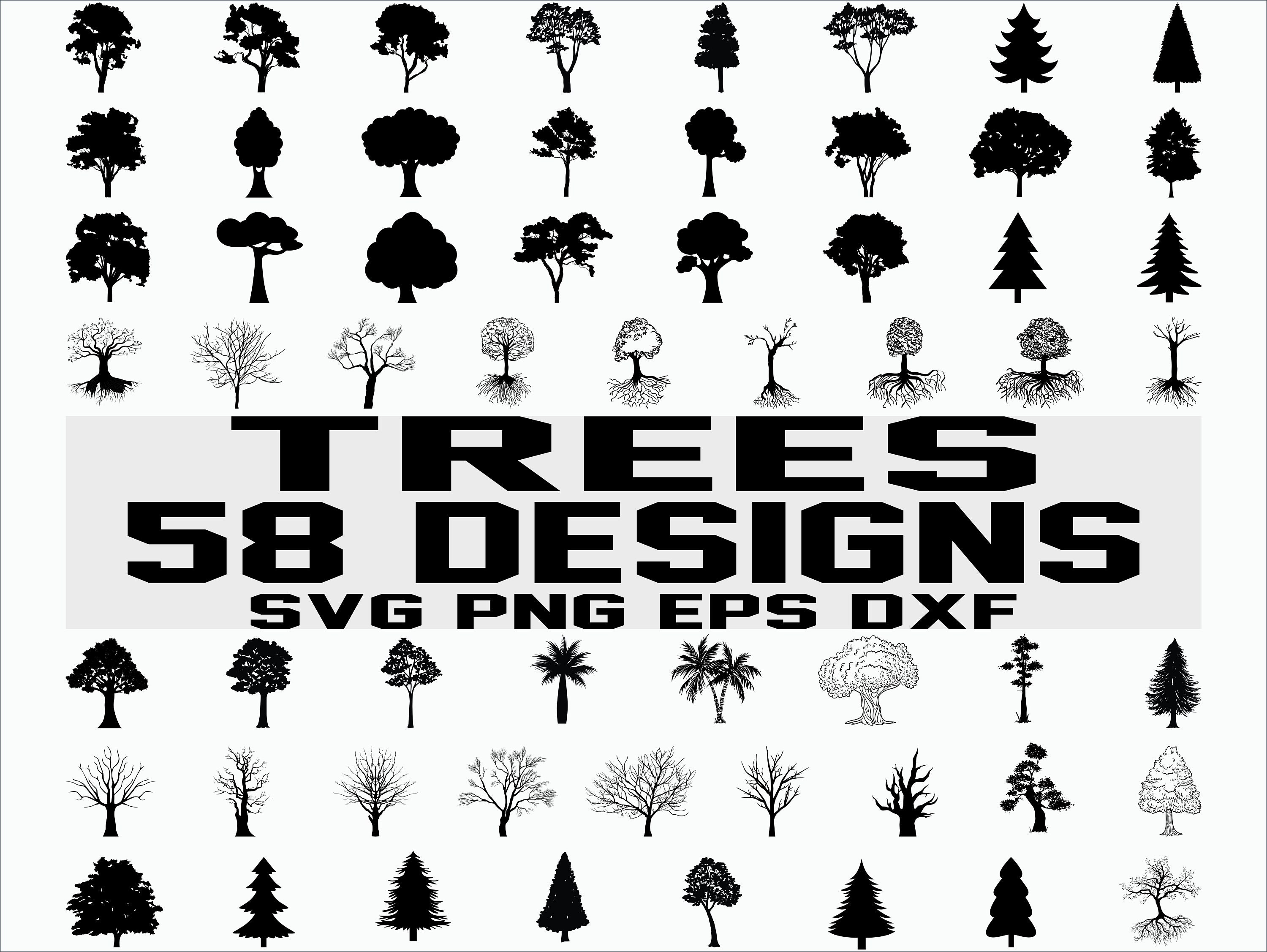 Family Tree SVG, Tree Clipart, Tree Vinyl Decal, Tree Art Pr | Inspire ...