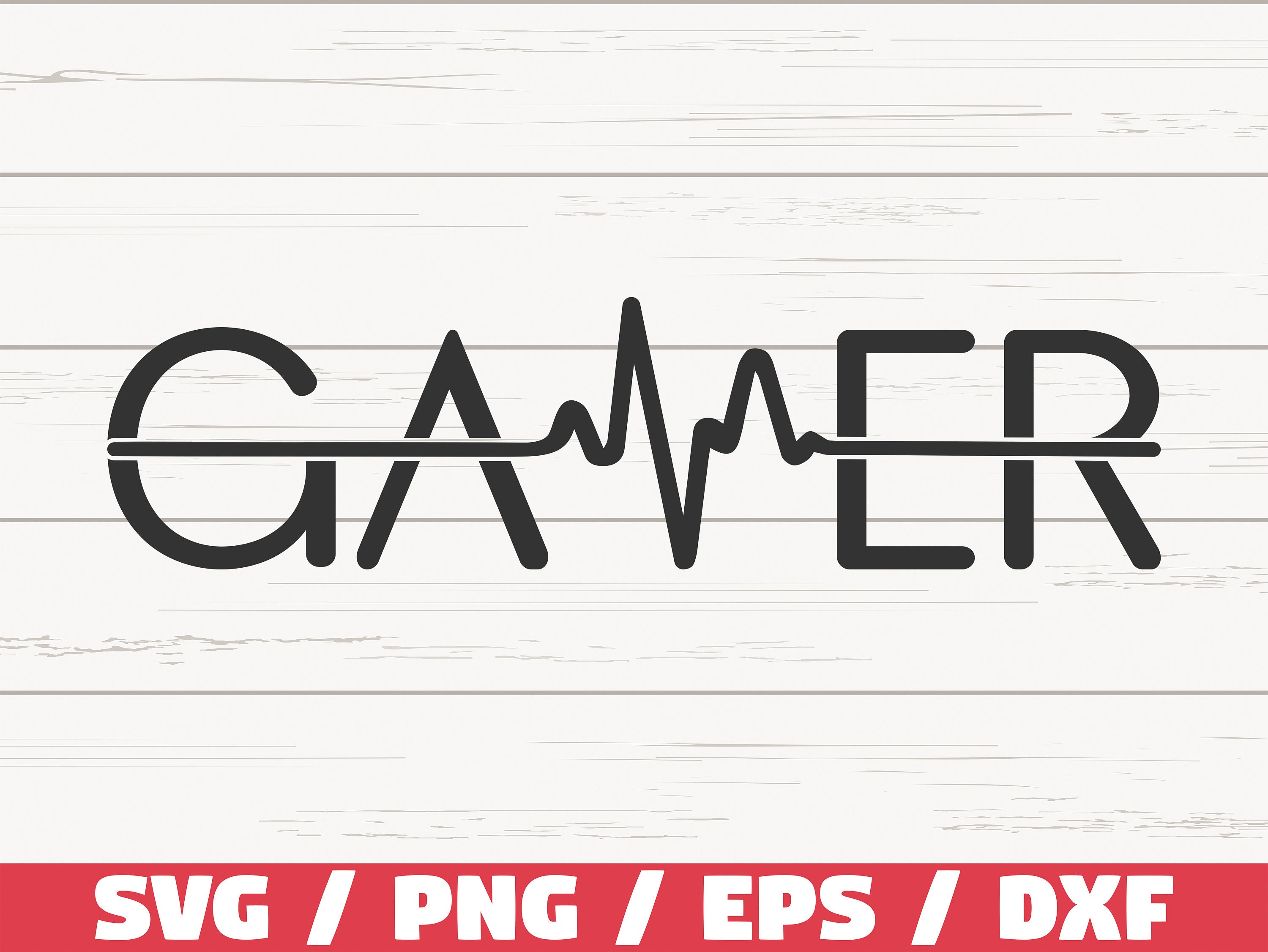 Gamer SVG, Gamer Heartbeat SVG, Video Games SVG, Cut File - Inspire Uplift