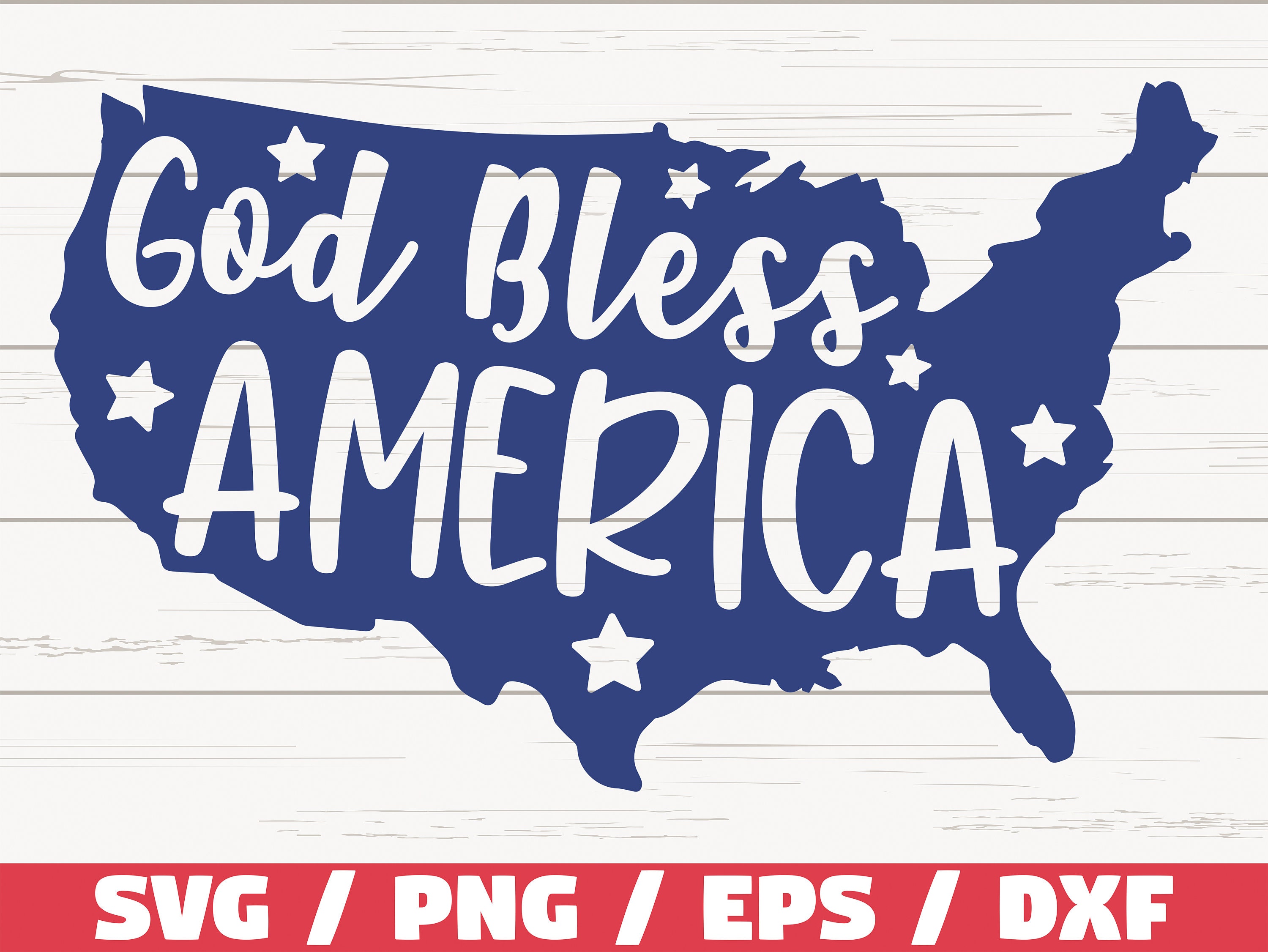 God Bless America Svg Cut File Clip Art Commercial Use Inspire Uplift