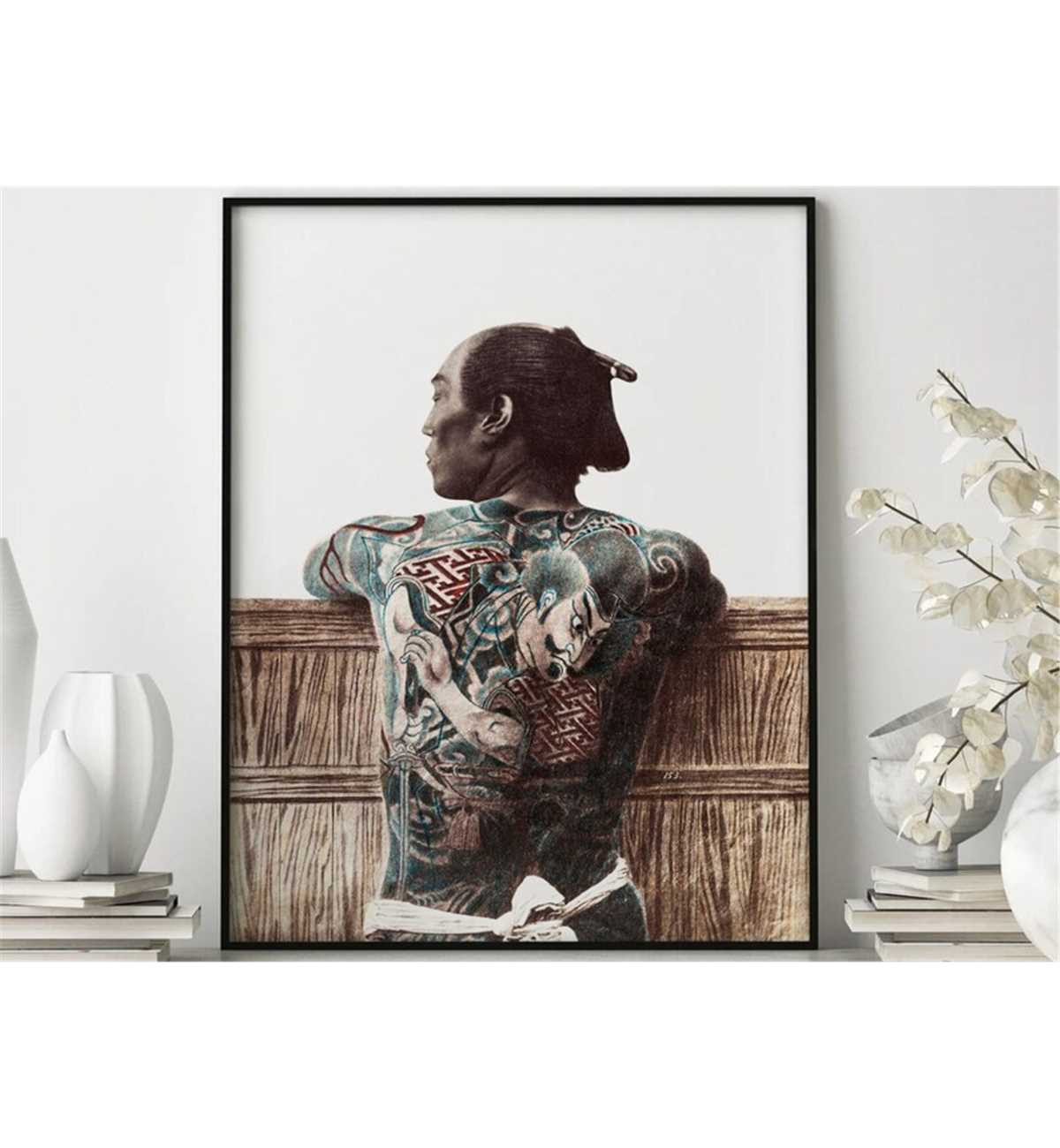 Tattoo In Color By Kusakabe Kimbei Poster, Wall | Inspire Uplift