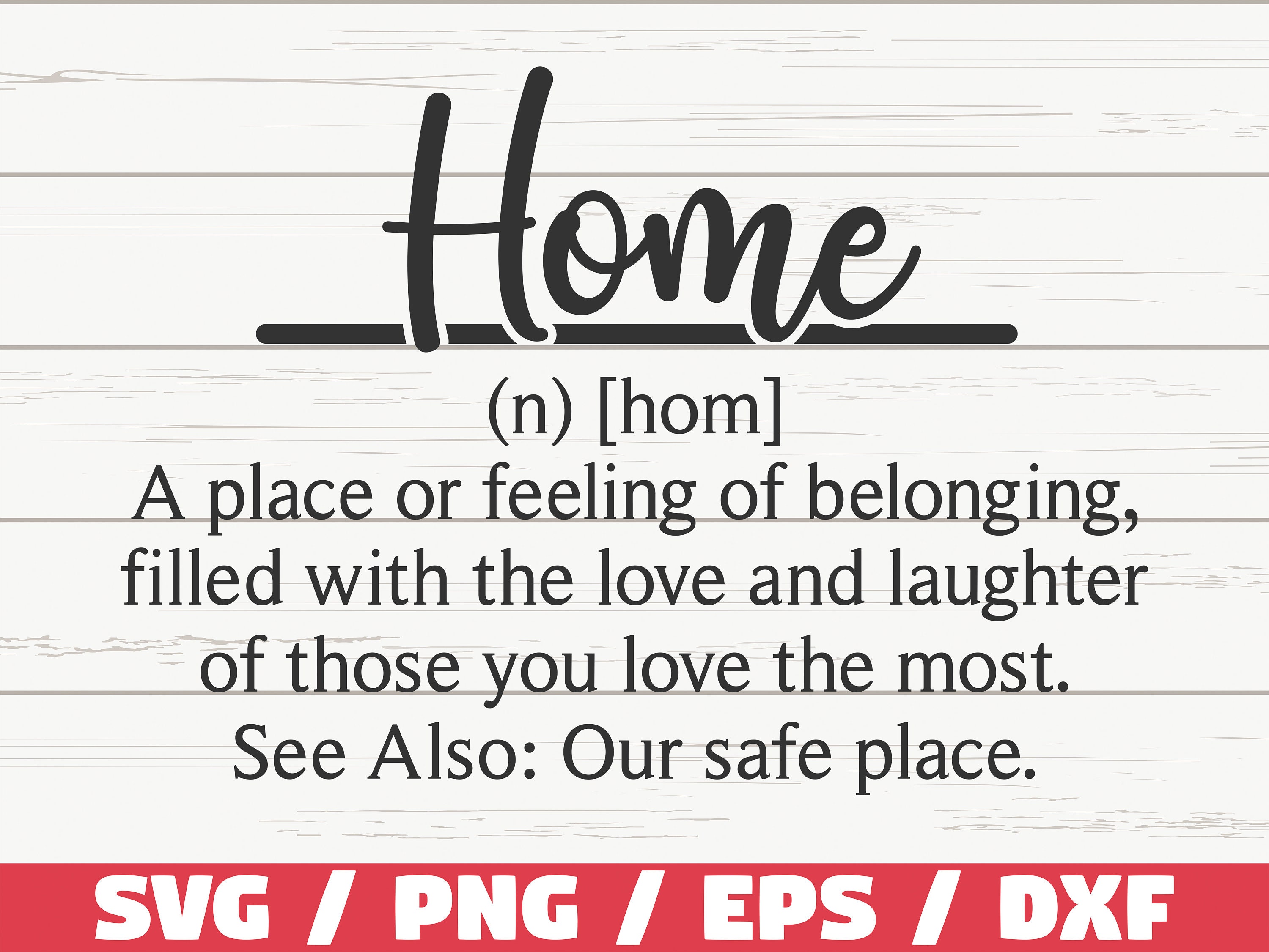 Home Definition SVG, Cut File, Cricut, Commercial use | Inspire Uplift