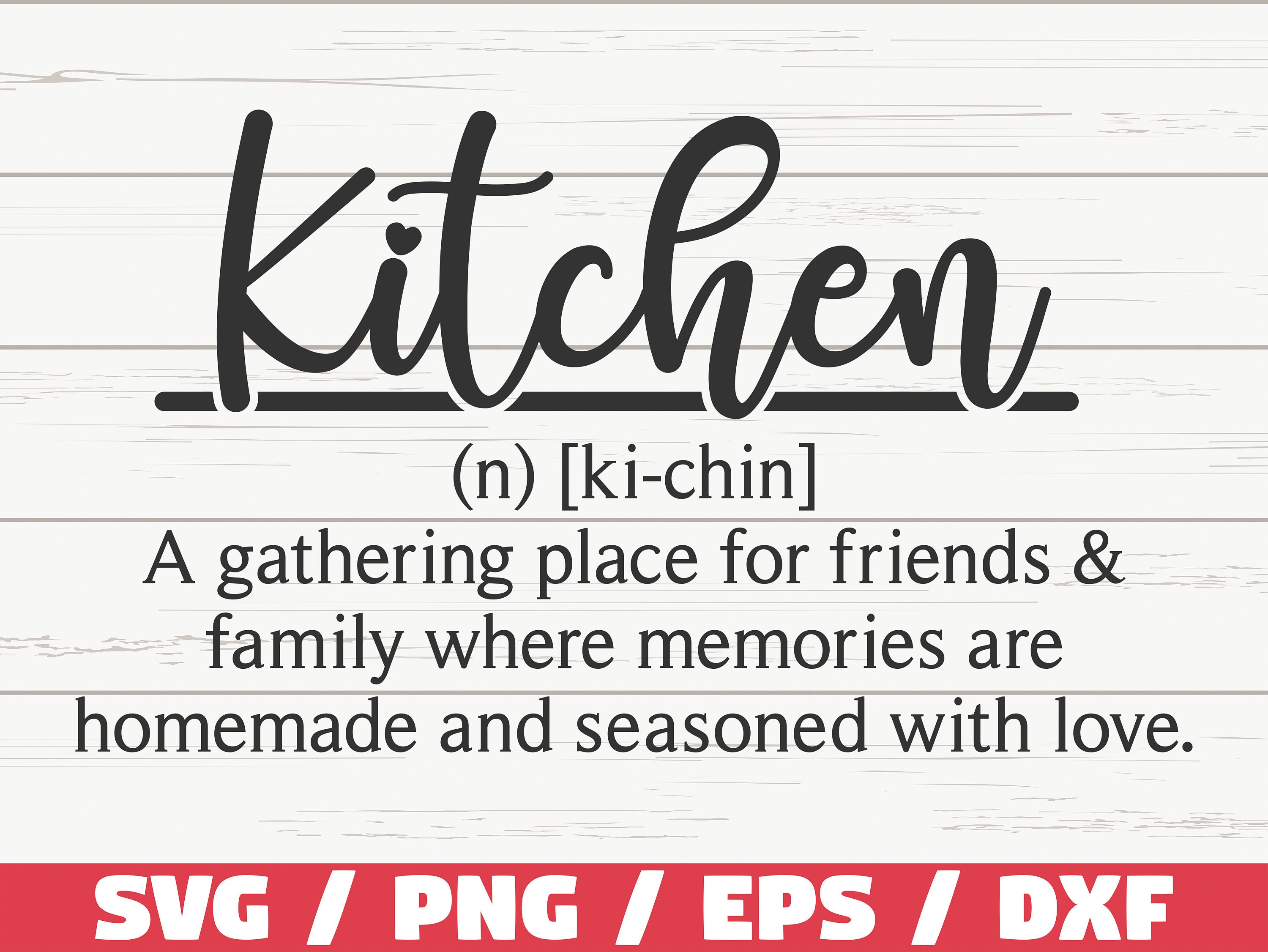 Kitchen Definition SVG, Cut File, Cricut, Commercial use | Inspire Uplift